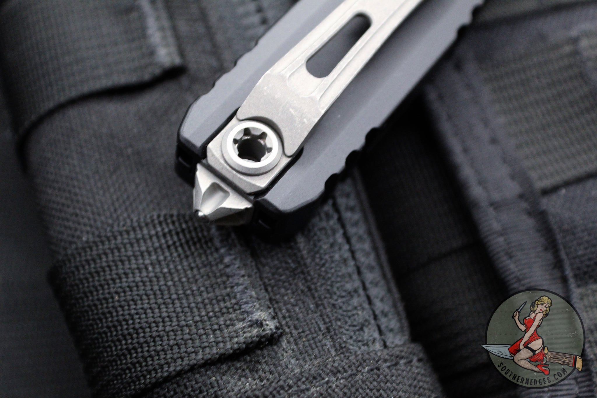 Microtech Ultratech ZBP Zero Blade Play OTF Knife- Double Edge- Black ...