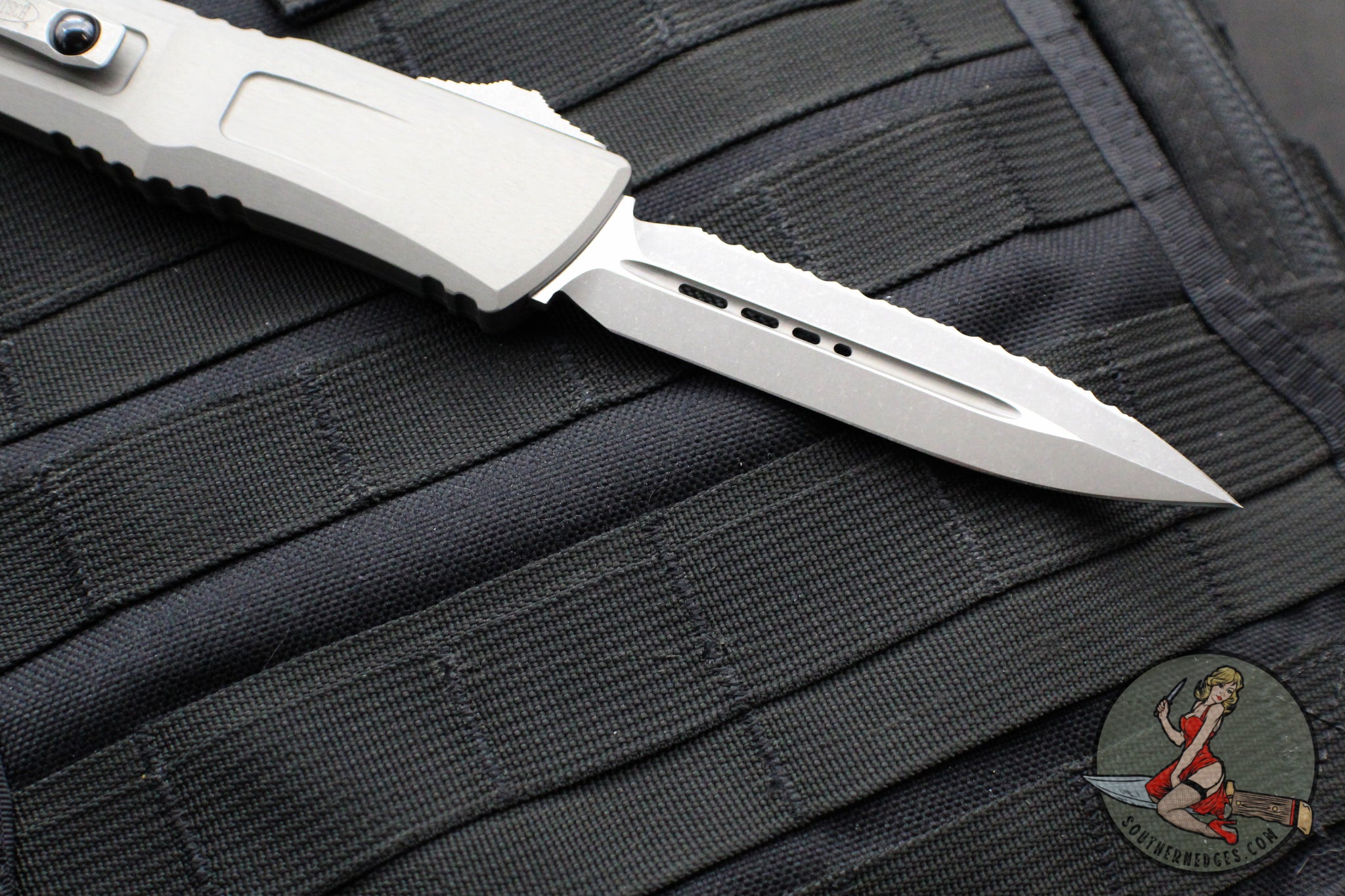 Microtech Combat Troodon Gen III OTF Knife- Double Edge- Natural Clear | Southern Edges