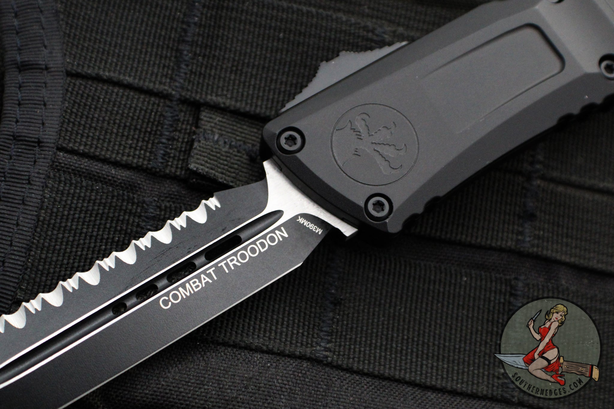 Microtech Combat Troodon Gen III OTF Knife- Double Edge- Tactical- Bla ...