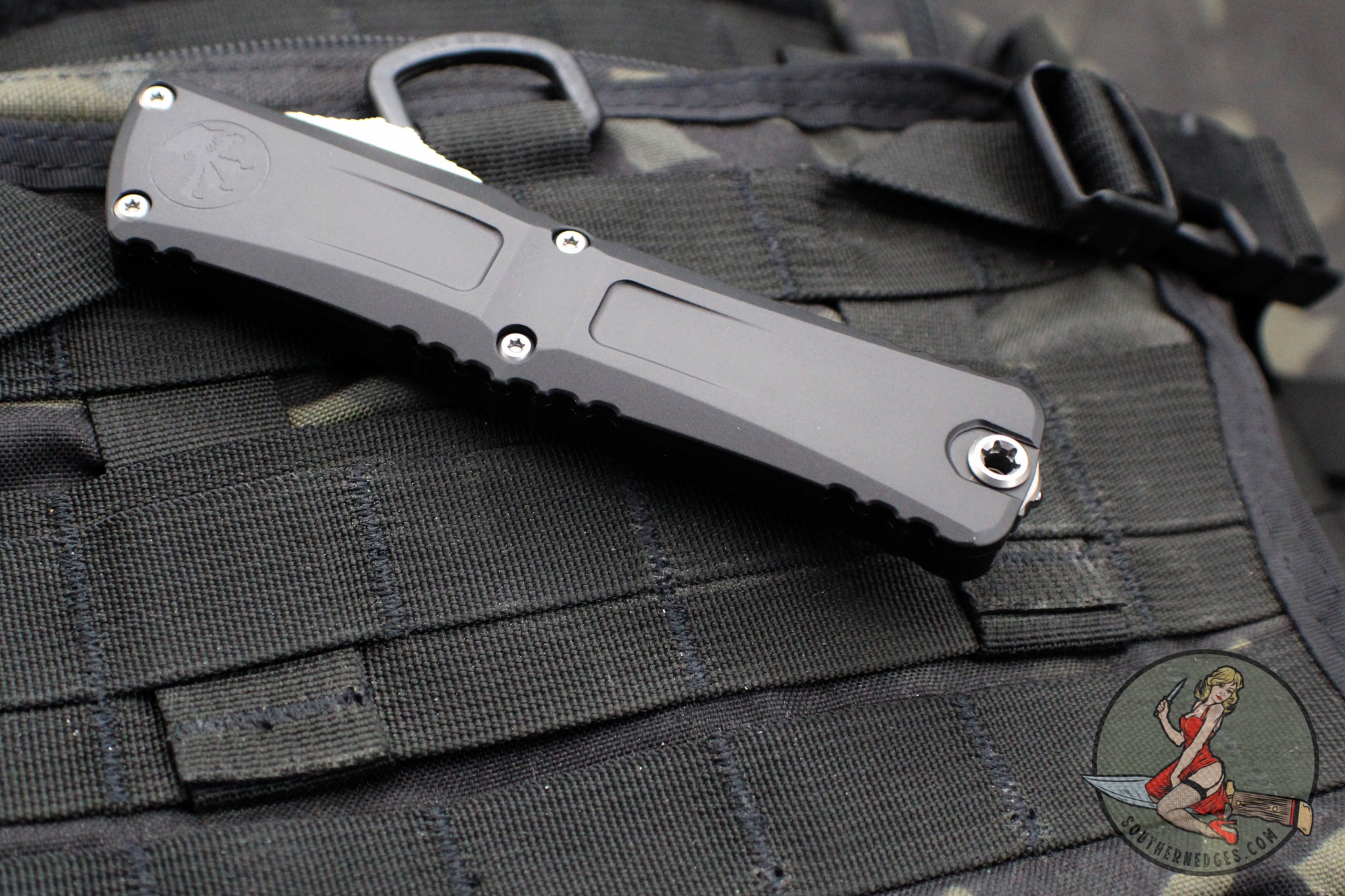 Microtech Combat Troodon Gen III OTF Knife- Single Edge- Black Handle ...