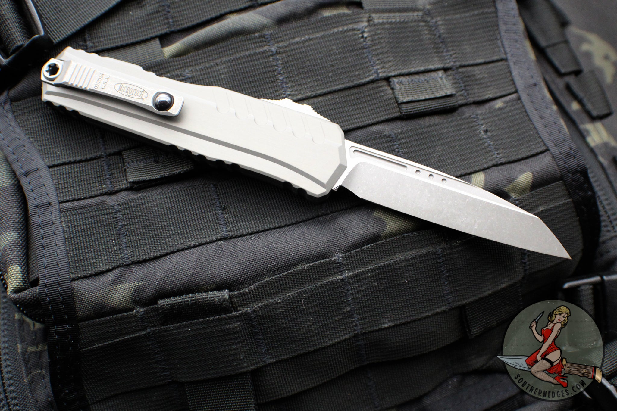 Microtech Cypher II 2024- Single Edge- Natural Clear Finished Handle- | Southern Edges