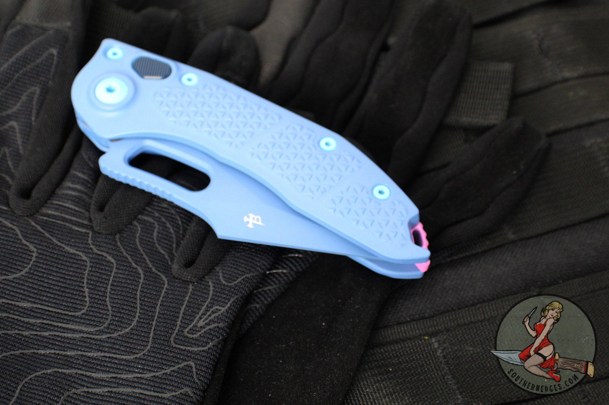 Microtech Stitch OTS Auto Knife- Lilo And Stitch- Lavender Handle- Lav | Southern Edges