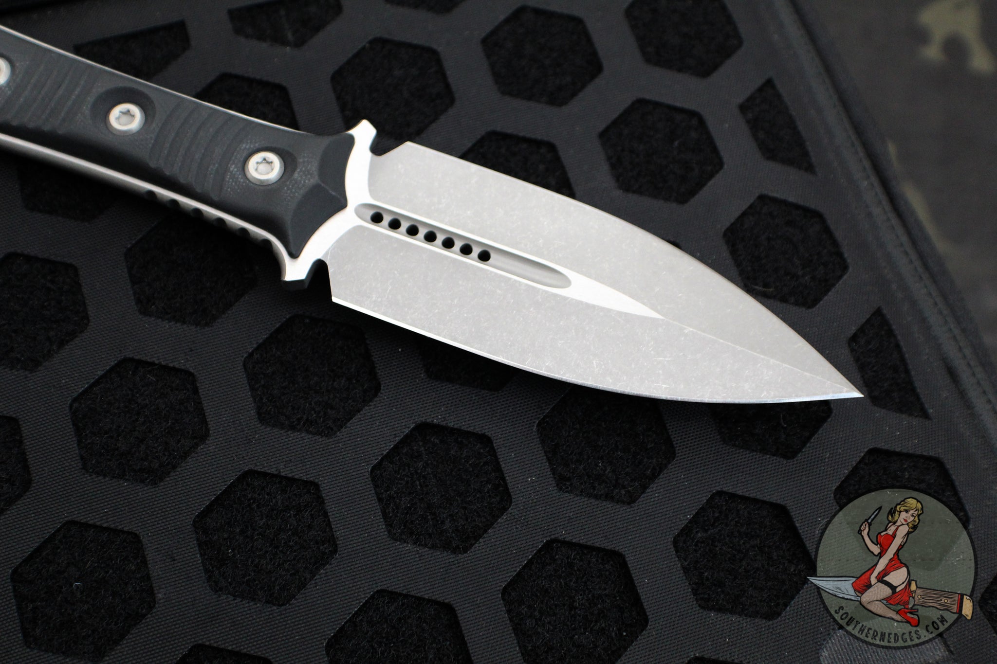 Microtech Borka SBD Fixed Blade- Double Edge- Black Handle- Apocalypti ...