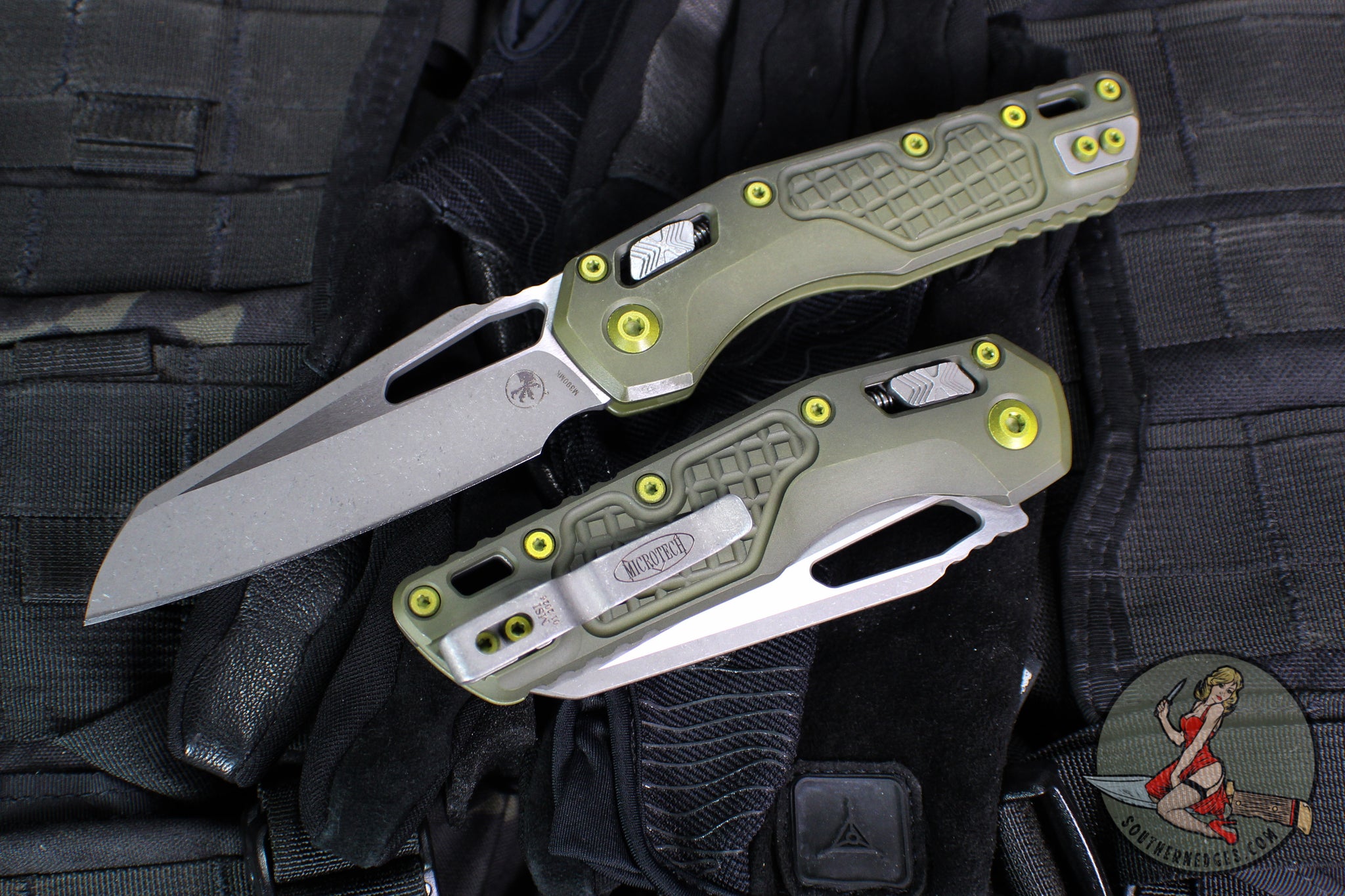 Microtech Knives- M.S.I. Ram-Lok Folder- Frag Pattern Distressed Grena ...