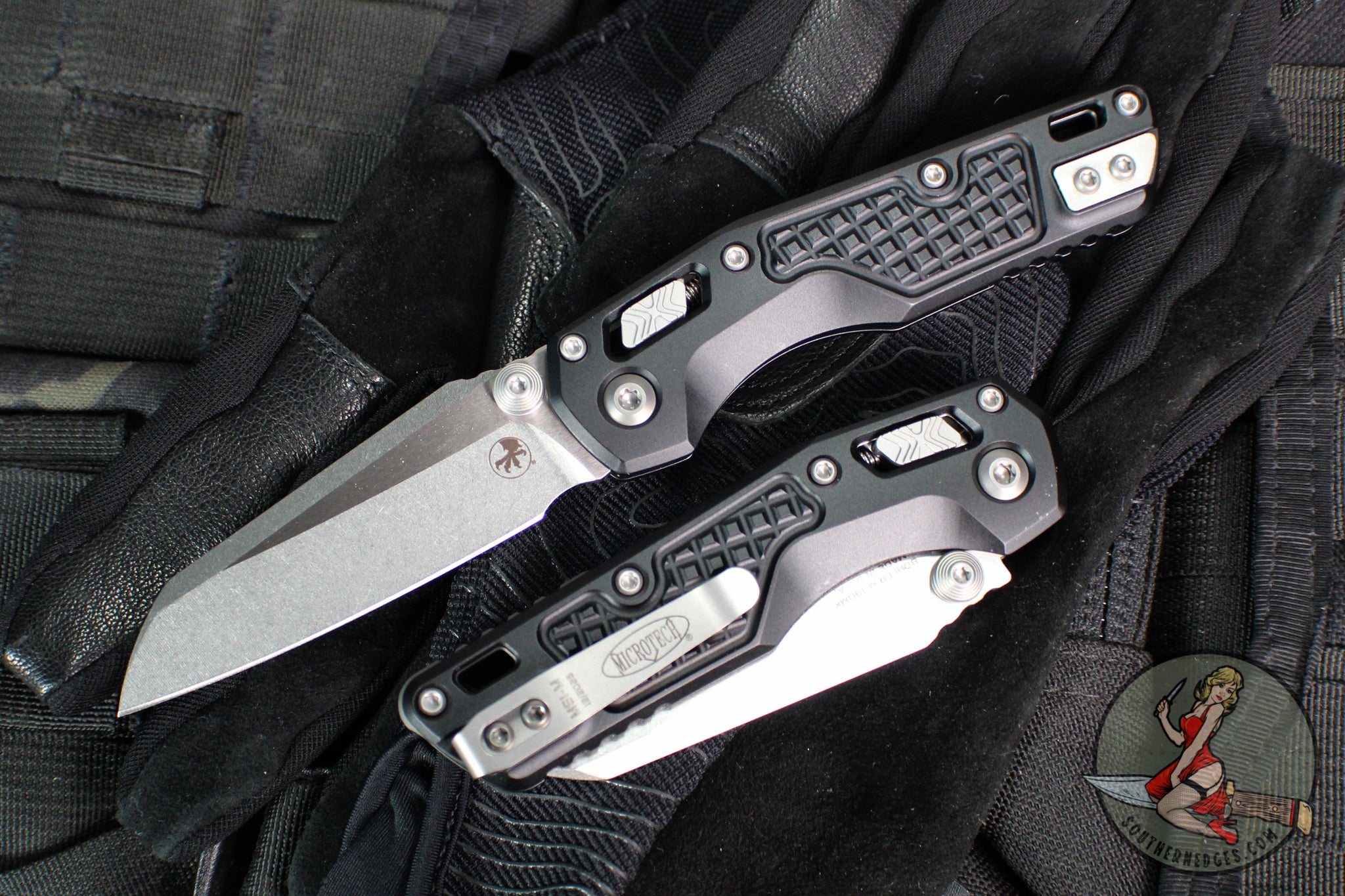 Microtech Knives- M.S.I. Ram-Lok Folder- MINI- Frag Pattern Black Fini ...