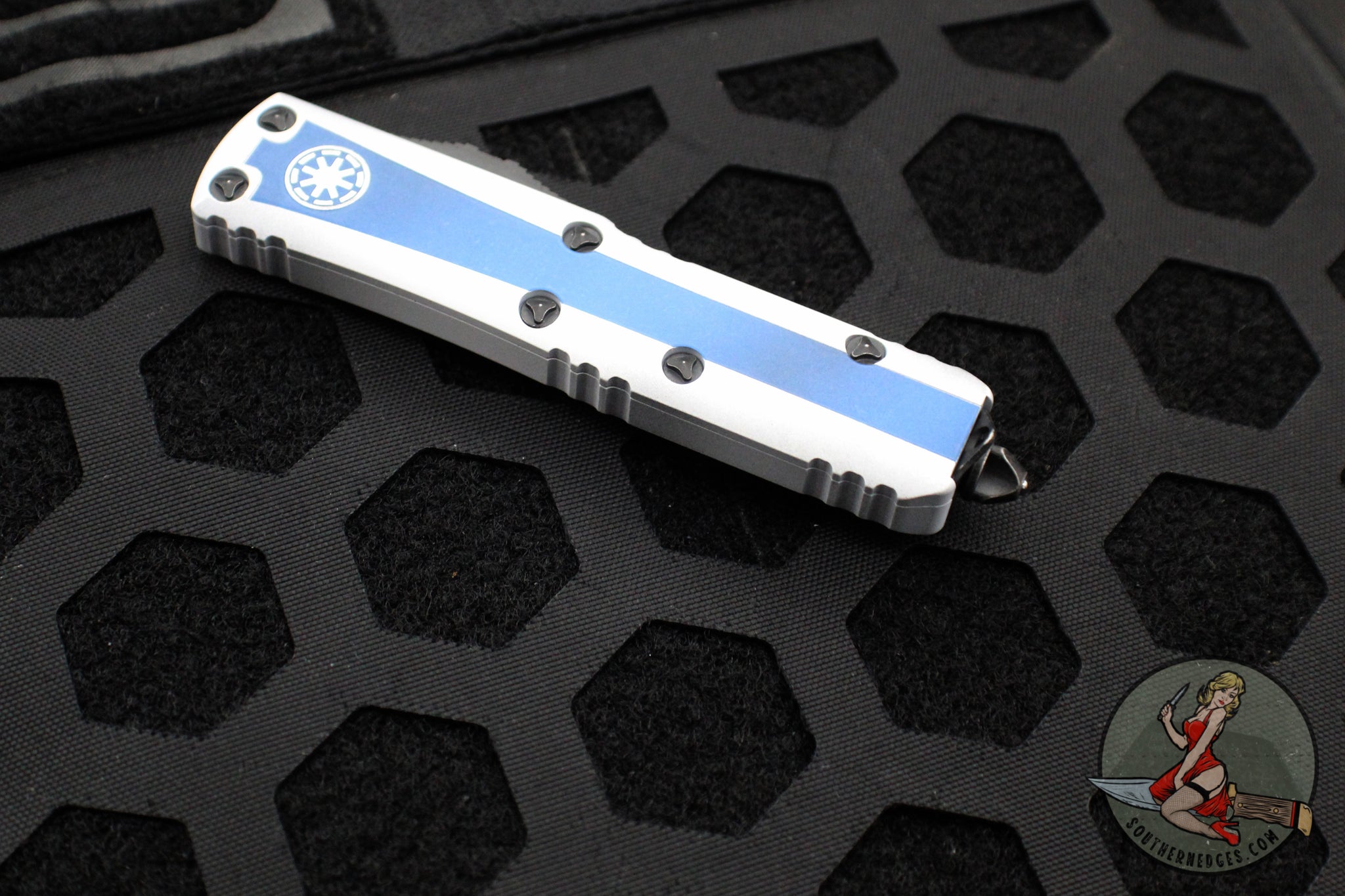 Microtech UTX-85 OTF Knife- Clone Trooper- Double Edge- Plain Edge 232 ...