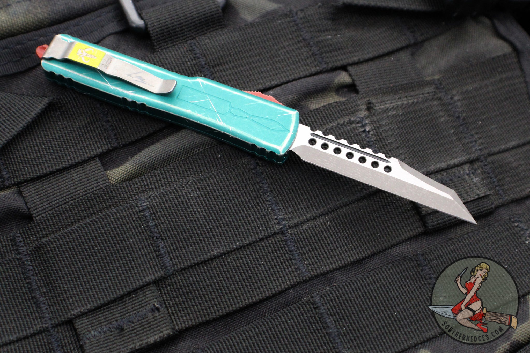 Microtech UTX-70 OTF Knife- Warhound Edge- Bounty Hunter- Apocalyptic ...