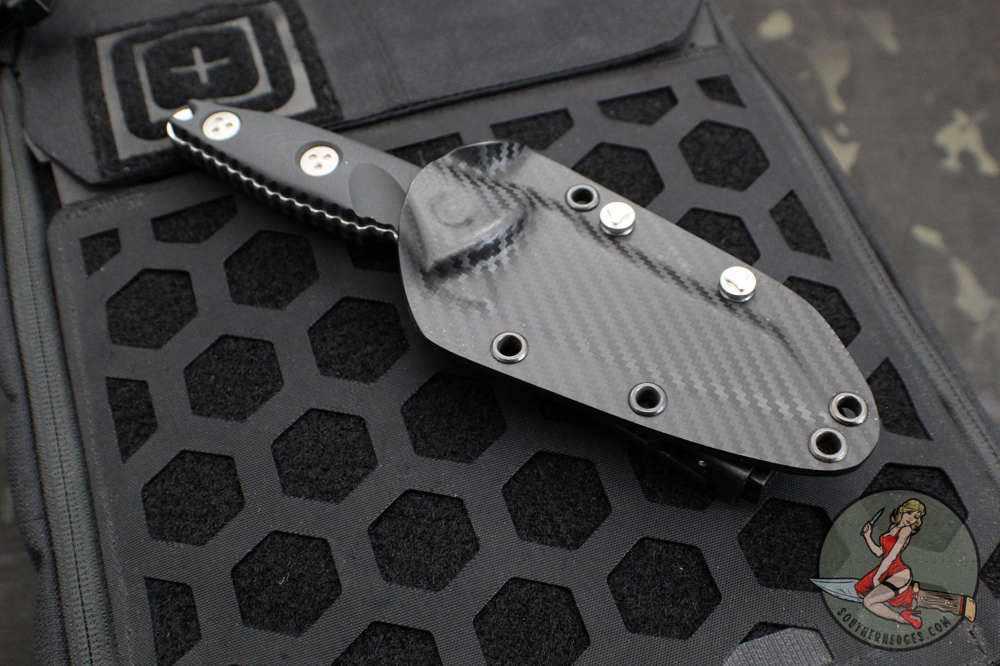 Microtech Socom Alpha- Mini- Warcom Edge- Stonewash Full Serrated Edge ...