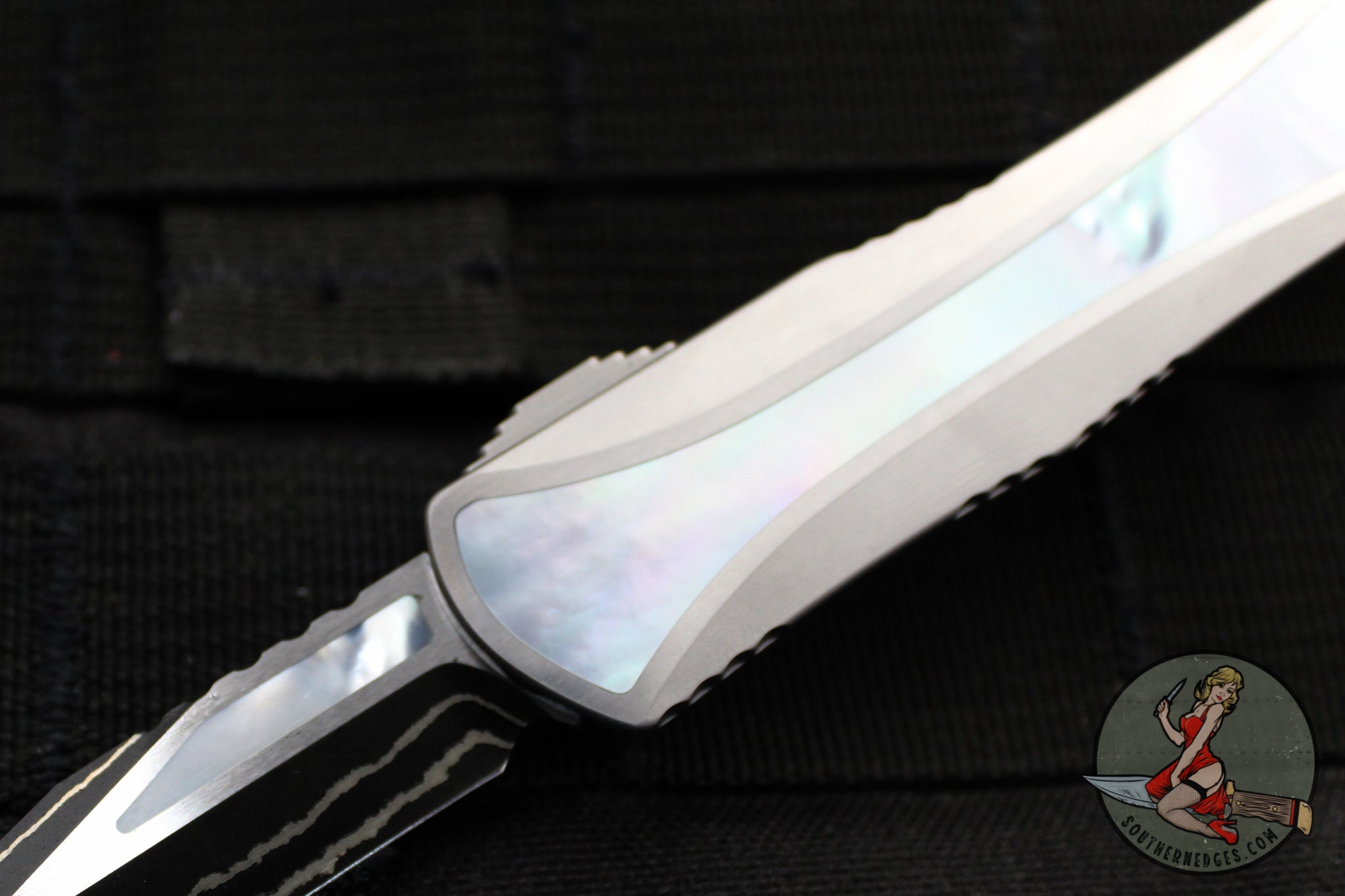 Heretic Custom Manticore-S OTF Knife- Bowie Edge- Stainless Steel Chas ...