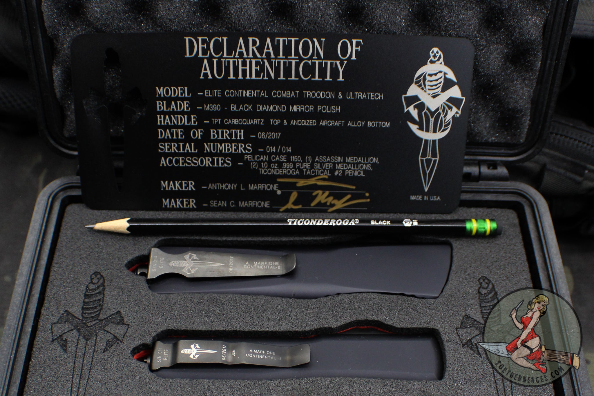 Marfione Custom John Wick Elite Continental Set- Combat and Ultratech ...