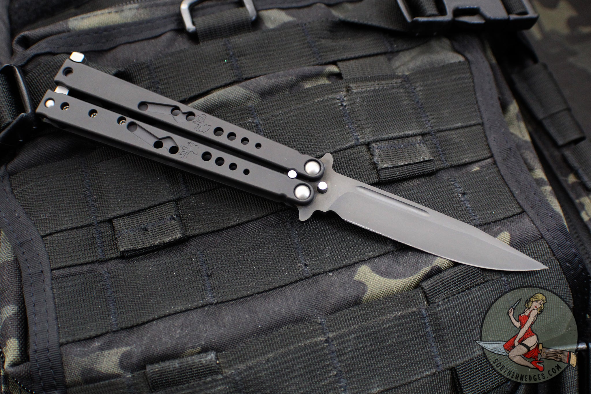 Vintage 10/2002 SN003 Microtech Dragonfly Balisong- Tactical- Black Sa | Southern Edges