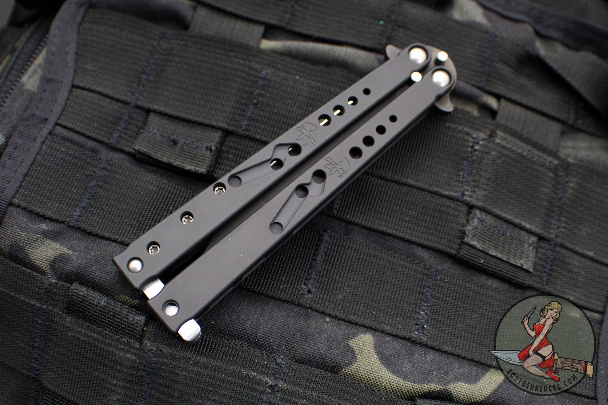 Vintage 10/2002 SN003 Microtech Dragonfly Balisong- Tactical- Black Sa | Southern Edges