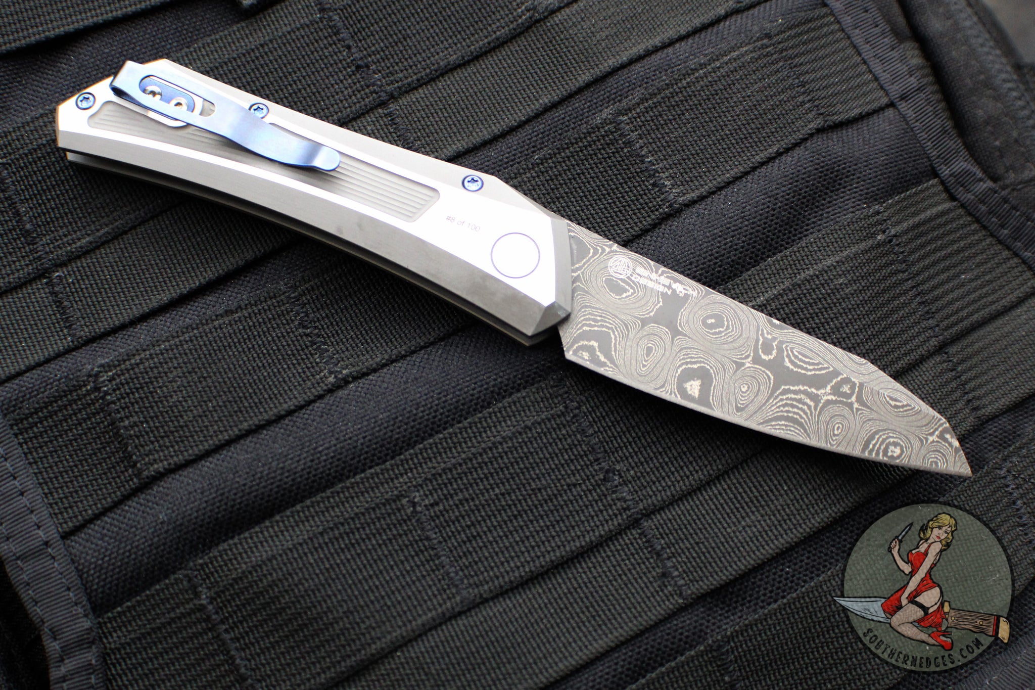 Protech 2024 Custom Auto Oligarch - Stainless Steel Handle - Black Lip | Southern Edges