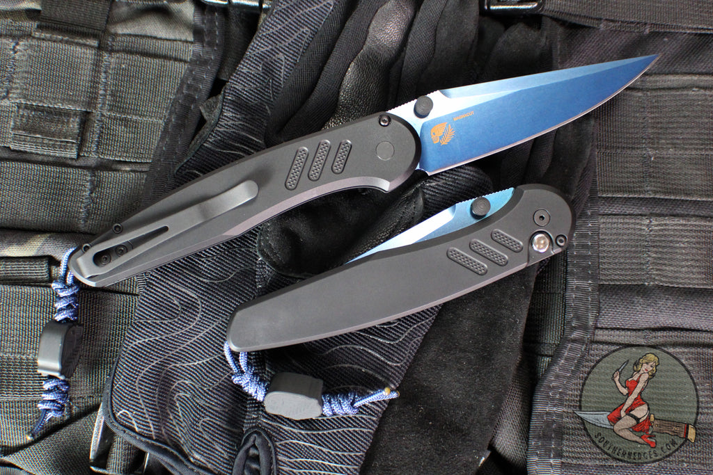Protech Avalon- Peace Neighbor Deisgn- Manual Button Lock Knife- Solid ...