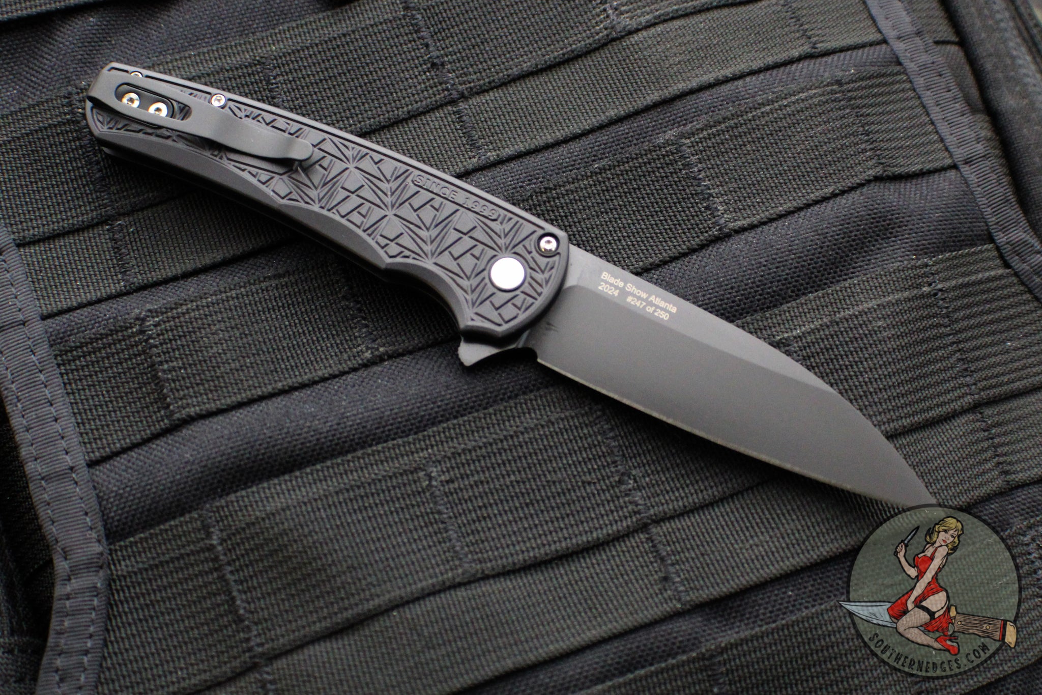Protech Malibu Flipper- 2024 Blade Show- Wharncliffe- Black "Nexus" 25 | Southern Edges