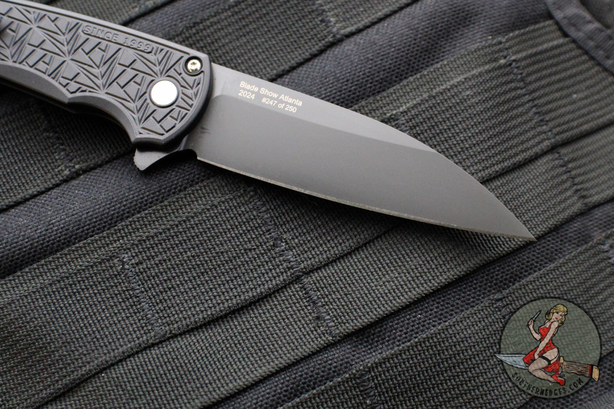 Protech Malibu Flipper- 2024 Blade Show- Wharncliffe- Black "Nexus" 25 | Southern Edges