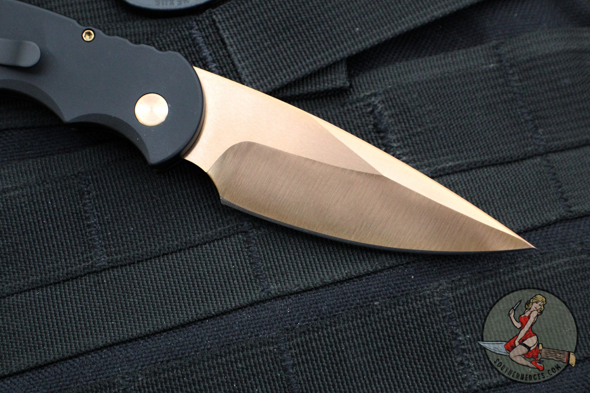 Protech TR-5- Tactical Response 5- Limited Edition- Black Handle- Rose ...