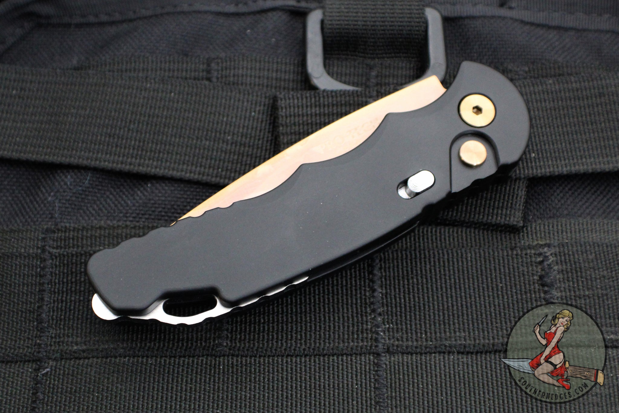 Protech TR-5- Tactical Response 5- Limited Edition- Black Handle- Rose ...