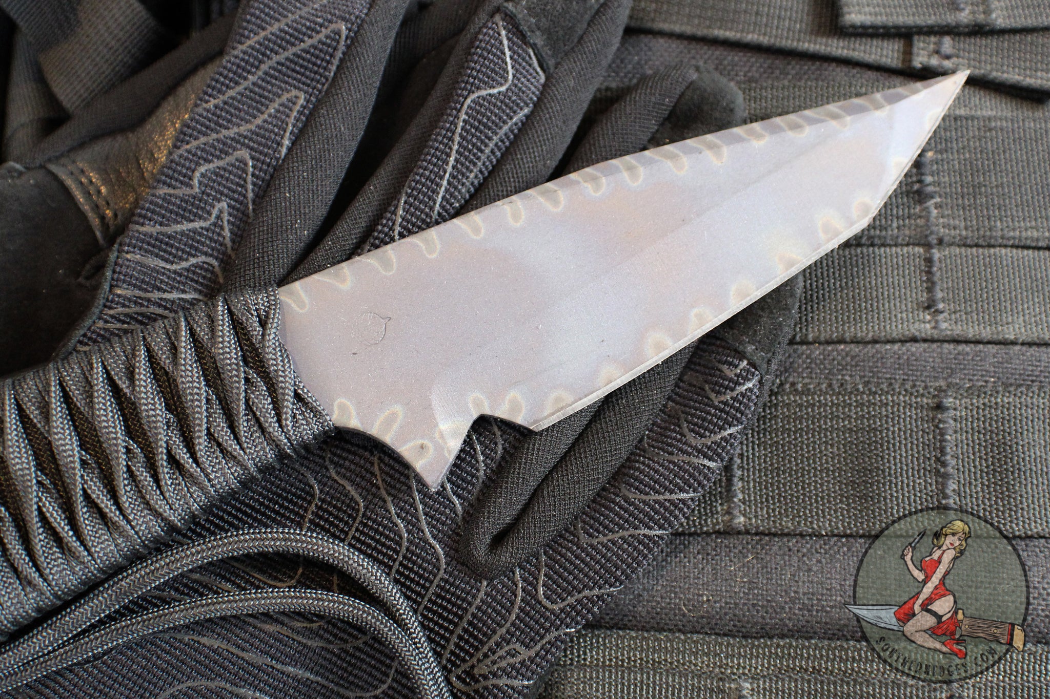 Strider Knives Fixed Blade- Titanium- Tanto Edge- Anodized And Flamed ...