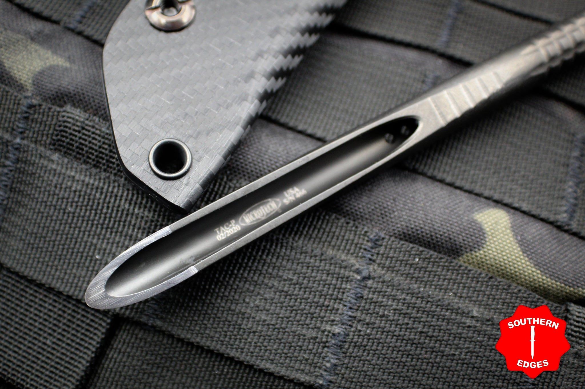 Microtech Tac-P DLC Black Spike 112-1 DLCT | Southern Edges