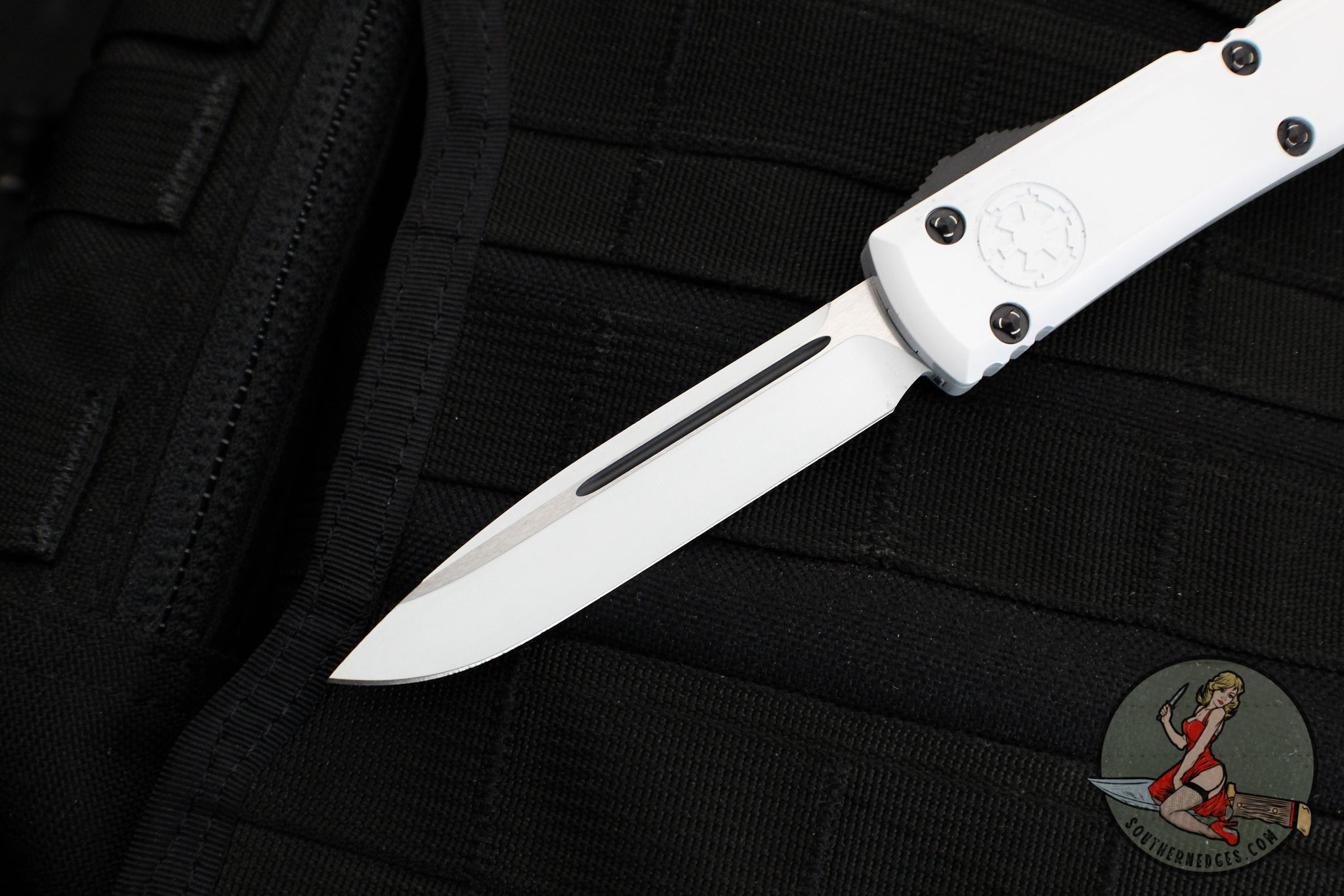 Microtech Stormtrooper Ultratech OTF Knife- Single Edge- White Handle ...
