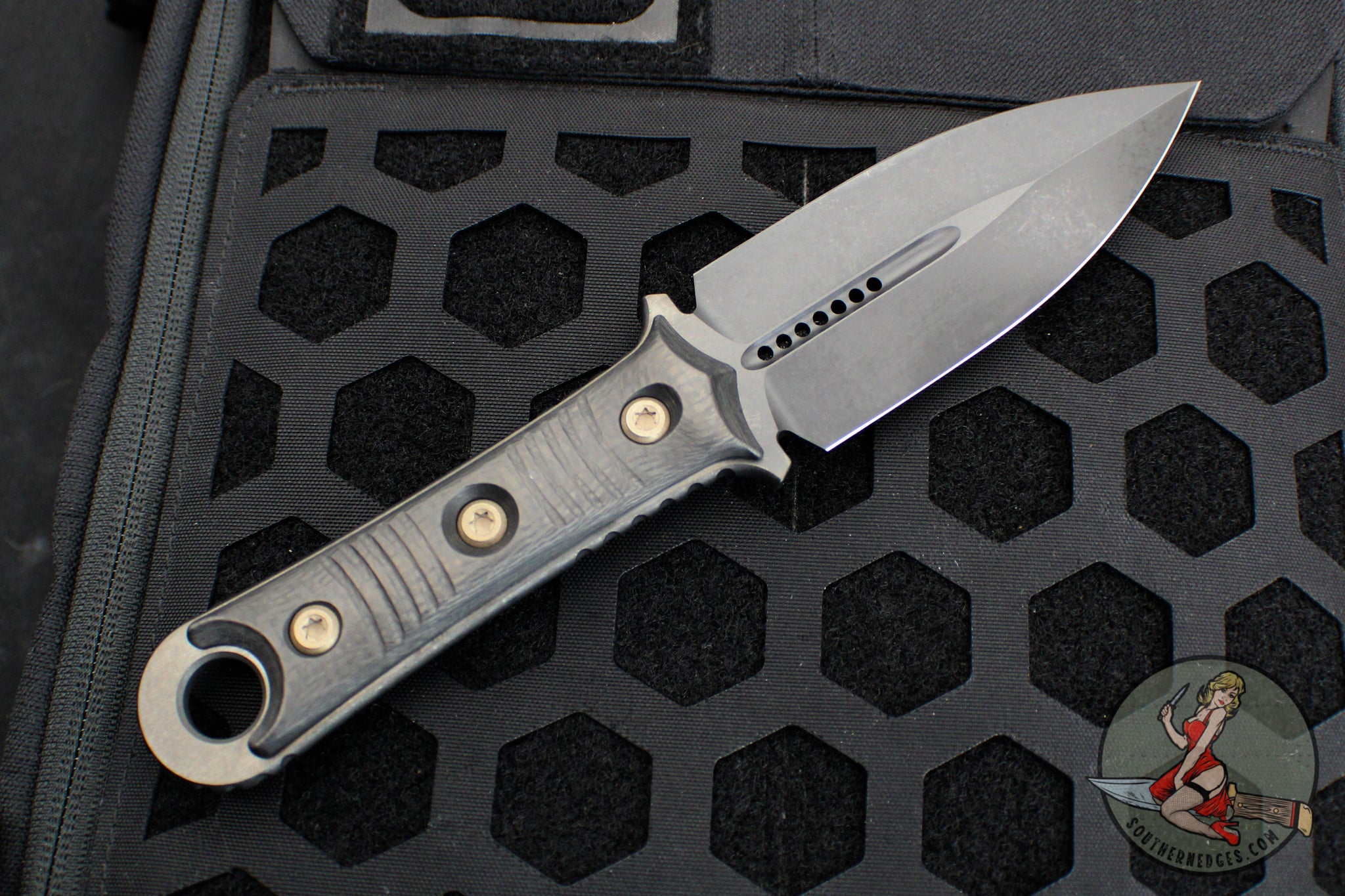 Microtech Borka SBD Fixed Blade Dagger- Double Edge- Carbon Fiber Hand ...