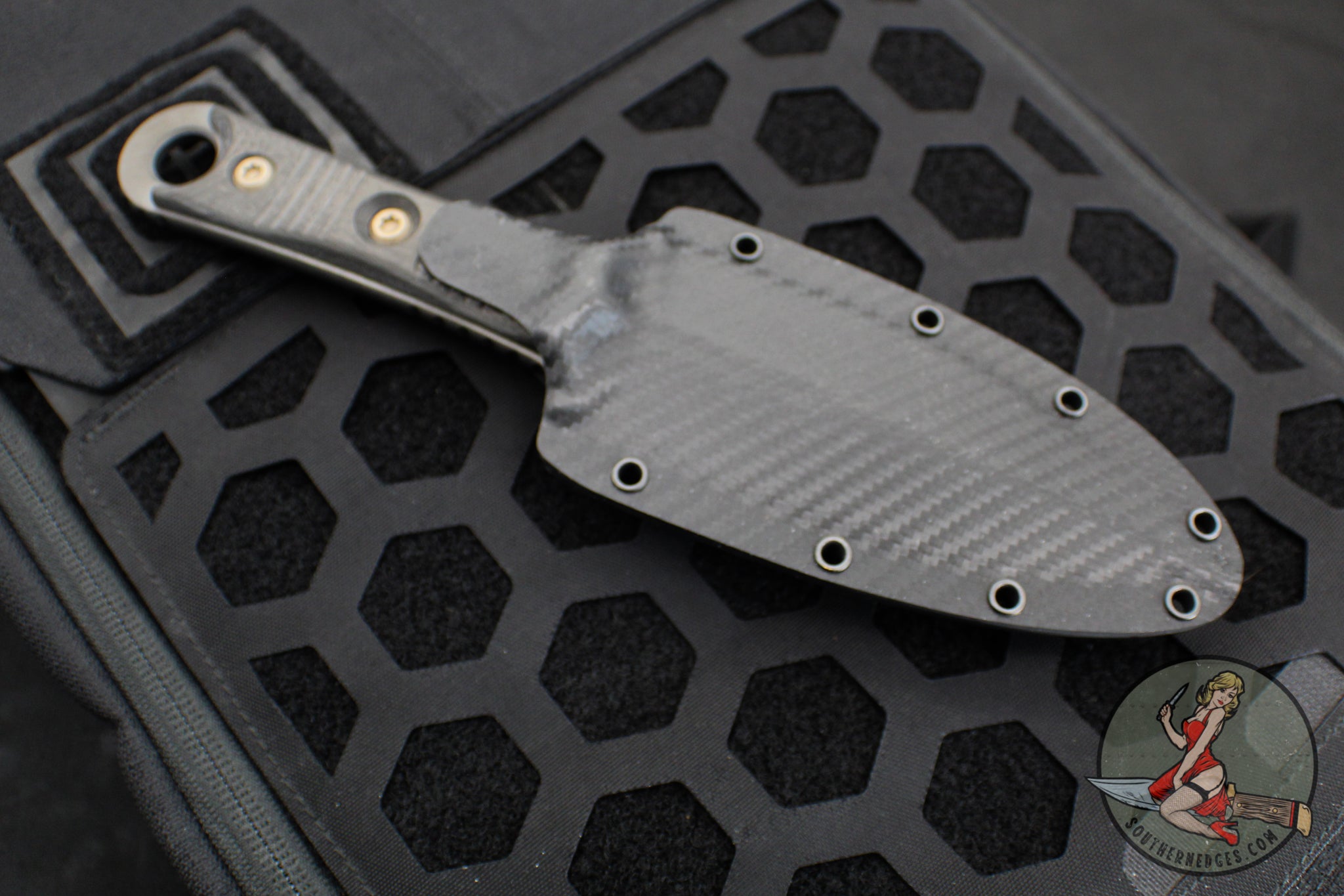 Microtech Borka SBD Fixed Blade Dagger- Double Edge- Carbon Fiber Hand ...