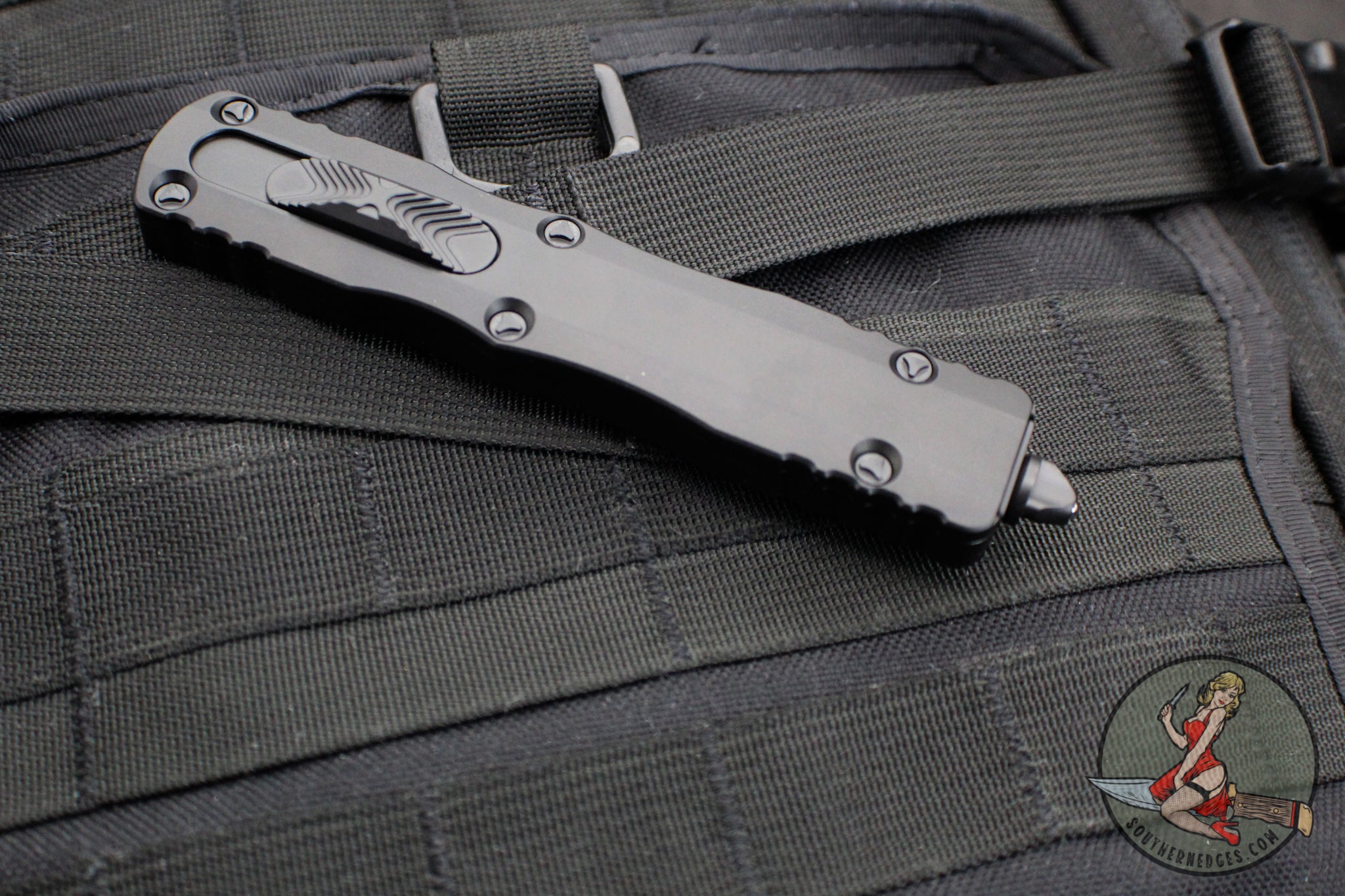 Microtech Dirac Delta OTF Knife- Double Edge- Tactical- Black Handle ...