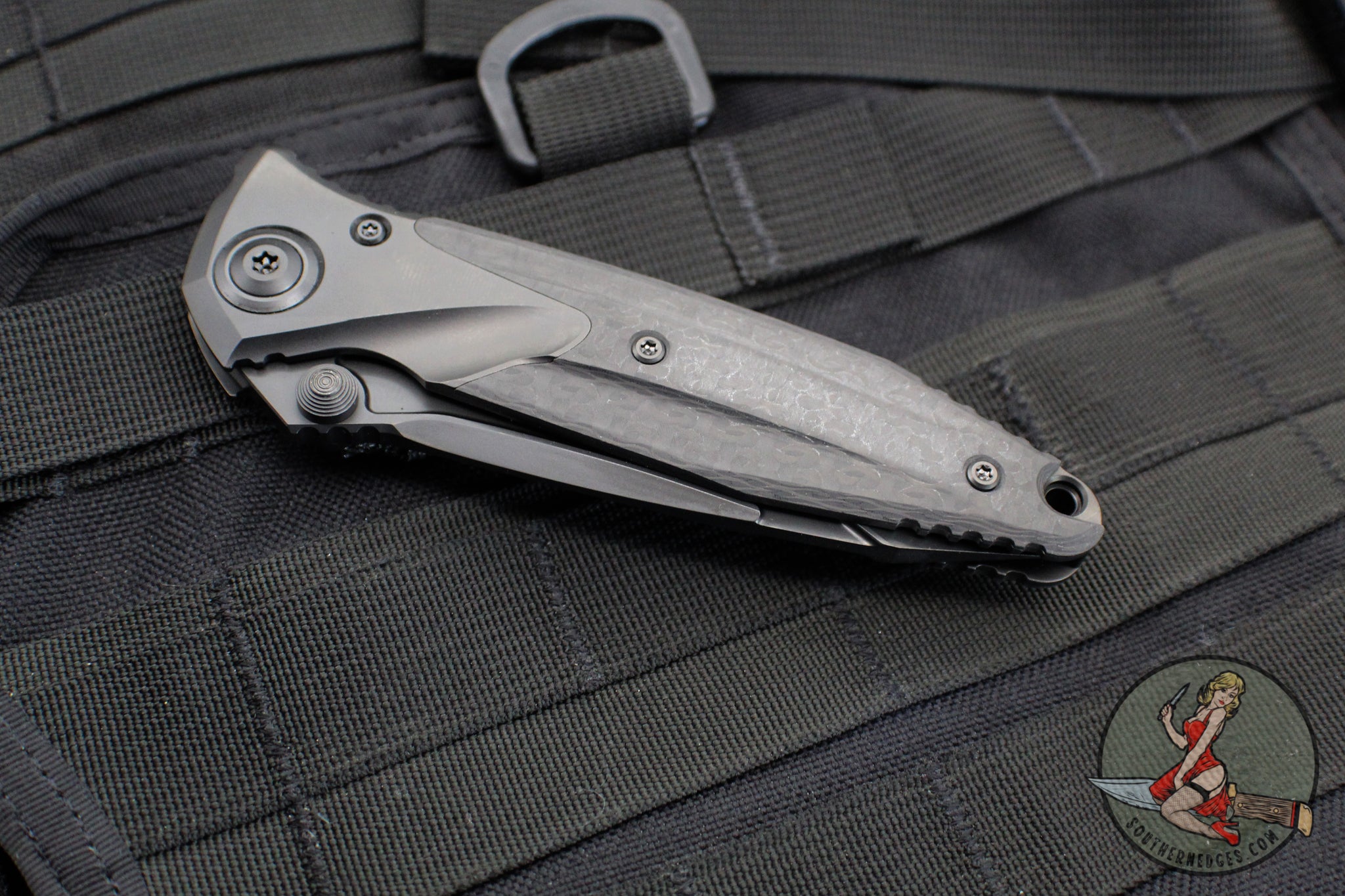 Microtech Socom Bravo- Tanto Edge- DLC Finished Titanium Handle with C ...