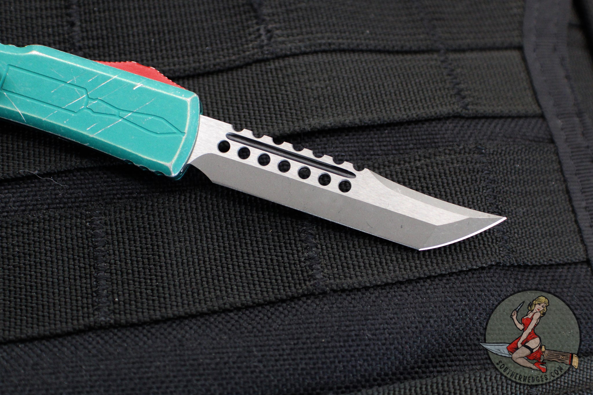 Microtech UTX-70 OTF Knife- Hellhound Edge- Bounty Hunter- Apocalyptic ...