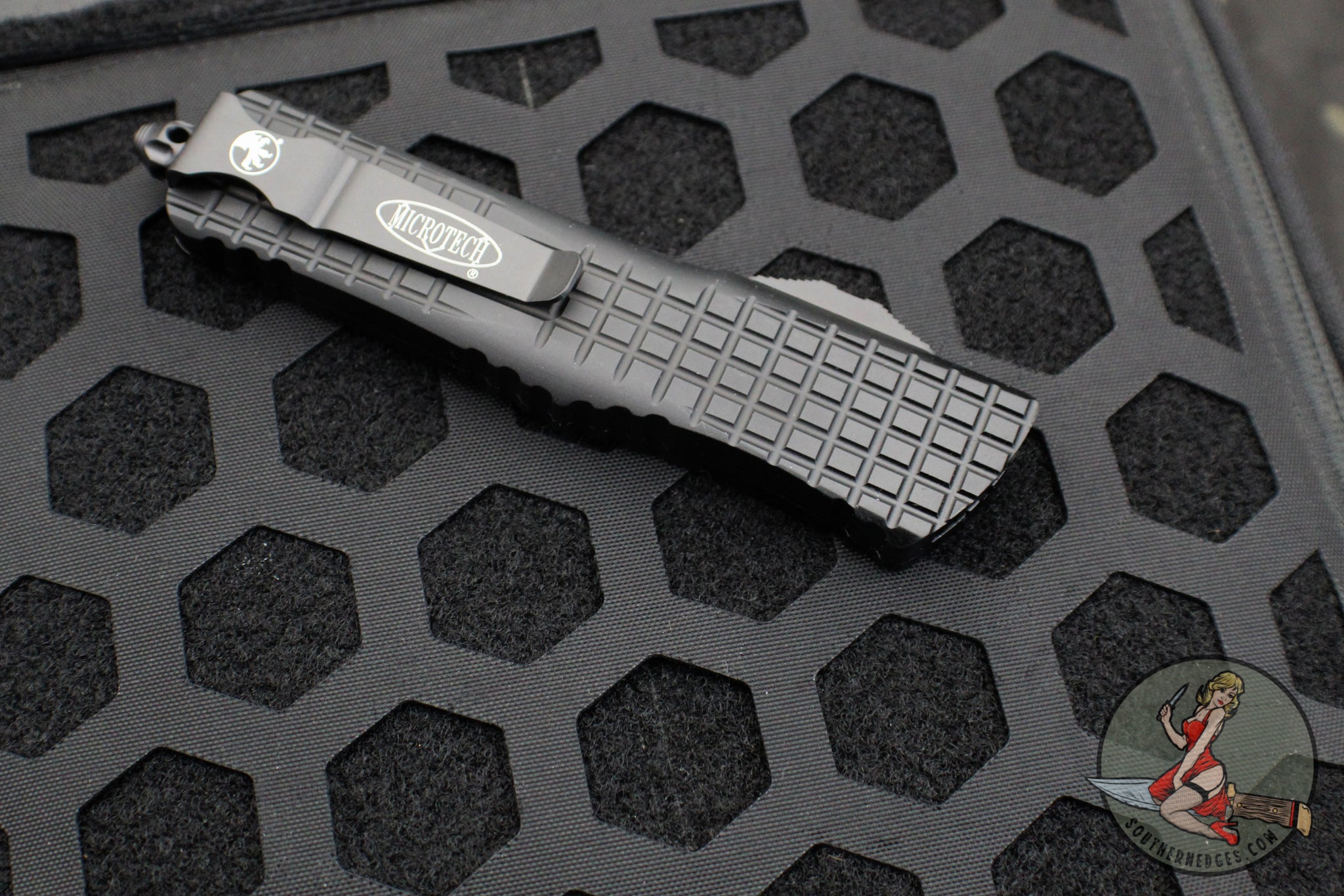 Microtech Combat Troodon OTF Knife- Frag- Tactical HS RESCUE- Black Ha ...