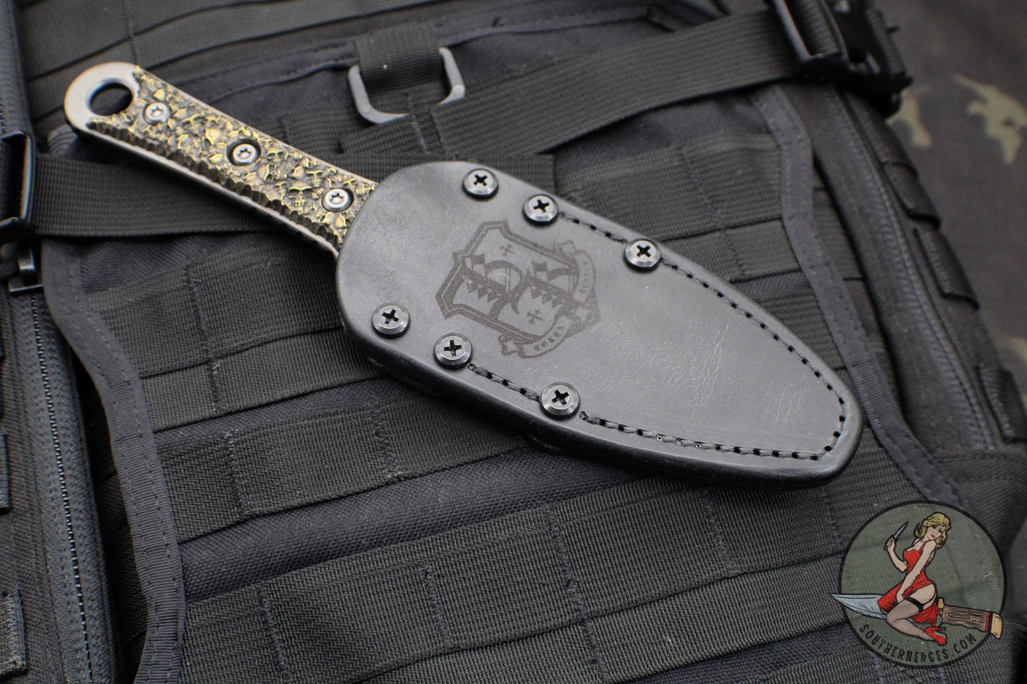 Borka Custom SBD- Double Edge Dagger- 2Saints Skull Custom Handle Scal ...