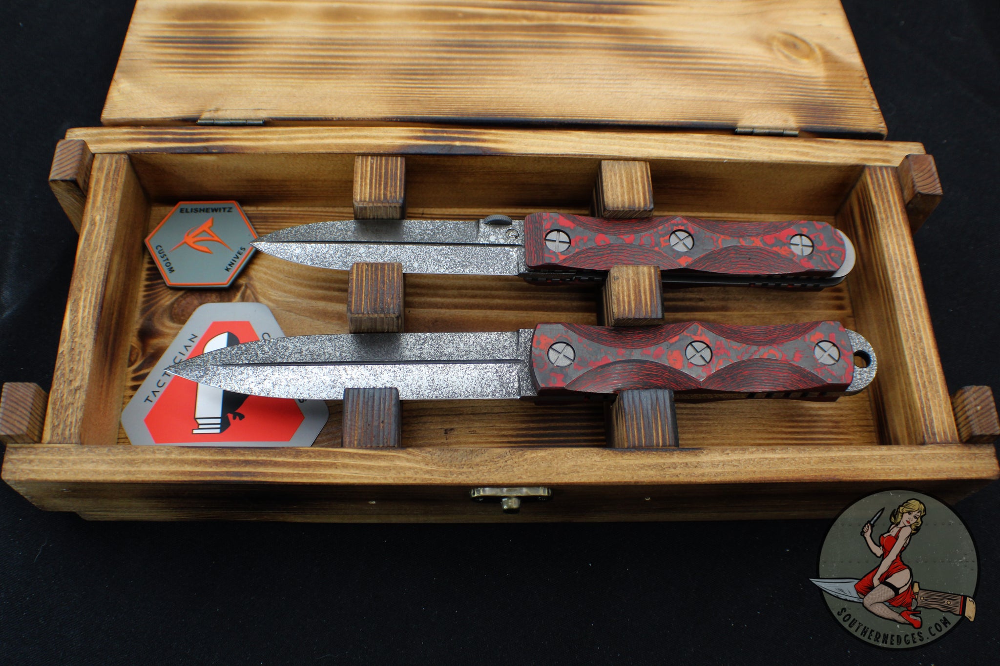 Elishewitz Custom Knives Ek Commando Folder And Fixed Blade Set- Ek Co ...