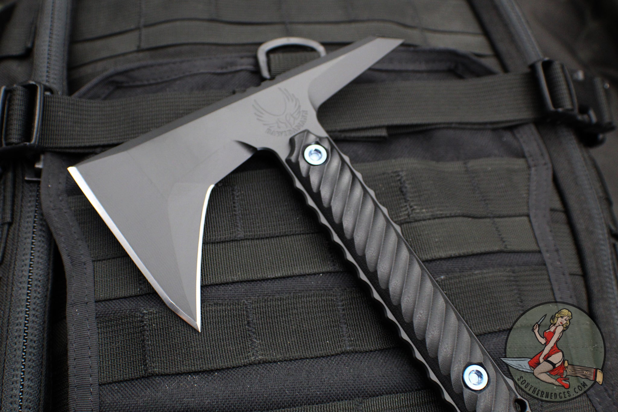 RMJ Tactical Ragnarok 12- Tomahawk- Graphite Black with Black G-10 Han ...