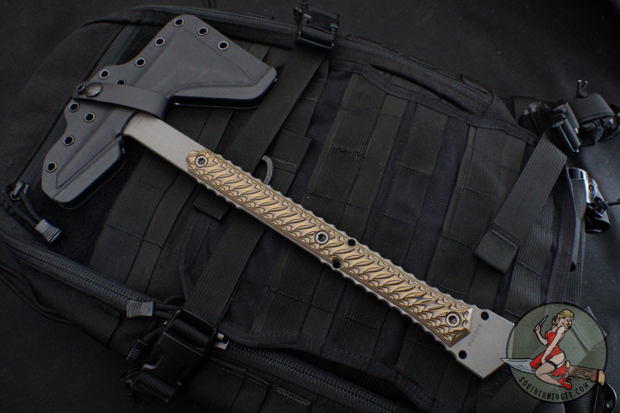 RMJ Tactical Tomahawk- Ragnarok 14- Hyena Brown Handle 14" Overall ...