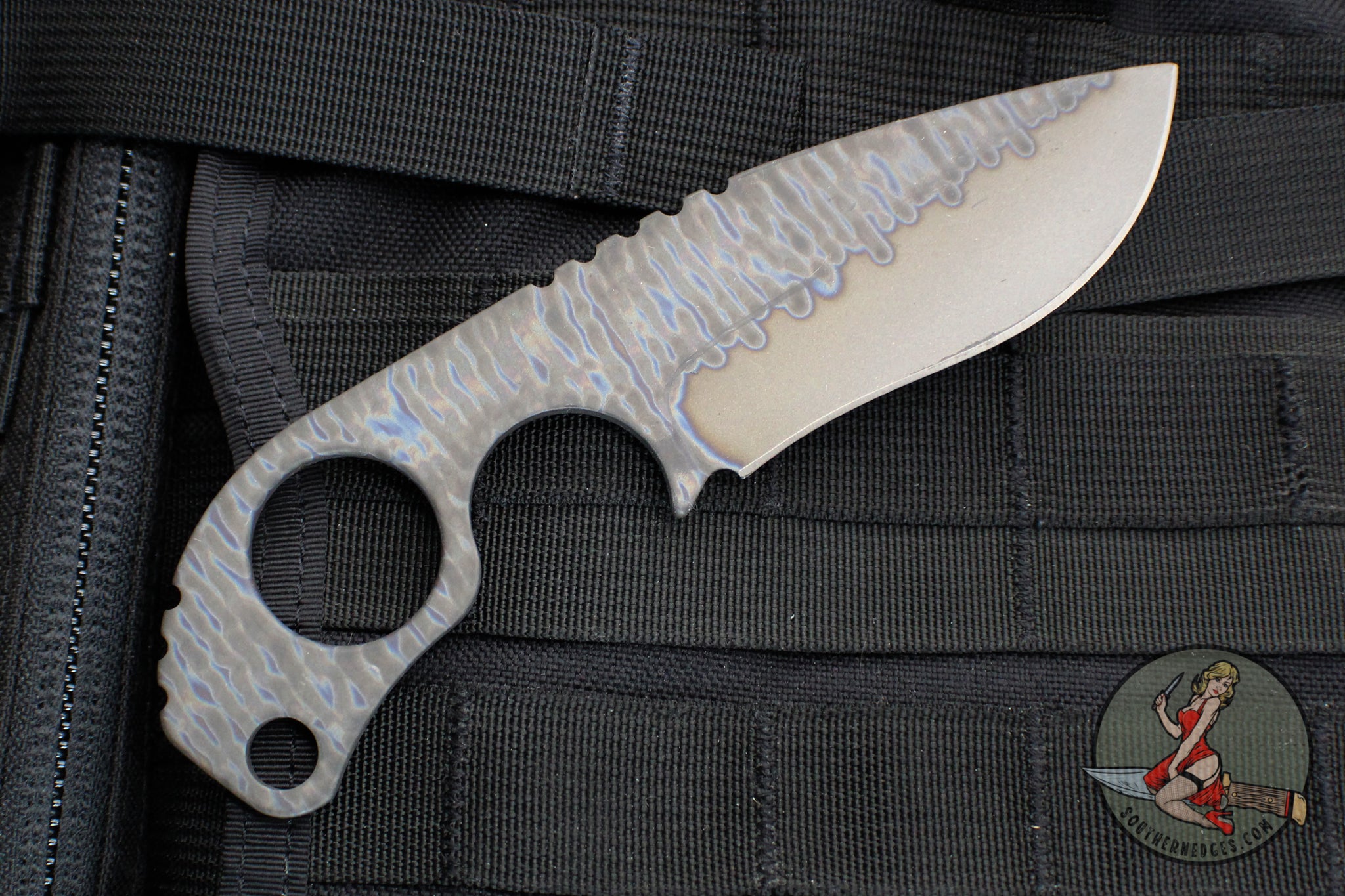 Strider Knives SLCC Recurve Edge Fixed Blade - Flamed Titanium ...